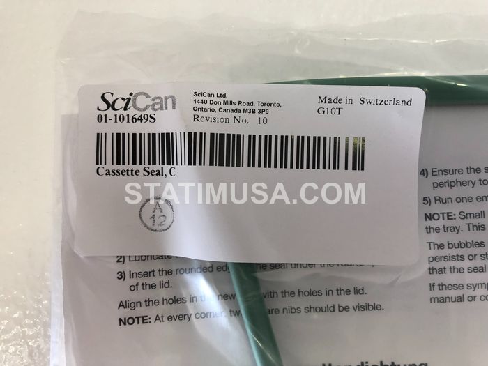 Scican Statim 5000 Cassette Seal and Lube Kit OEM 01-101649S - Statim ...