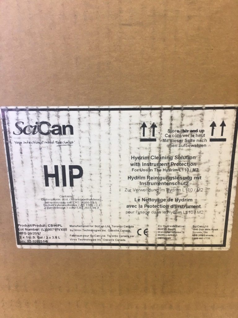 Scican HIP Cleaning Solution G4 L110 Washer detergent (2 boxes/case ...