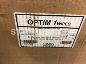 Case of Optim1 RTU Wipes 6" x 7" - FREE SHIPPING