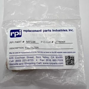 Midmark FILTER (SINTERED STYLE) (Old Style Units) RPI #MIF038 OEM# 002 ...