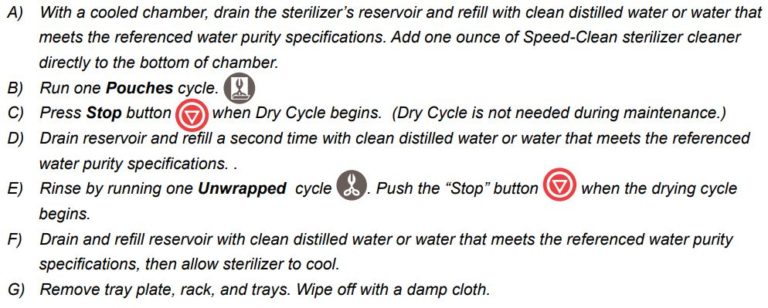 clean chamber and plumbing instructions - Statim USA Autoclave Sales ...