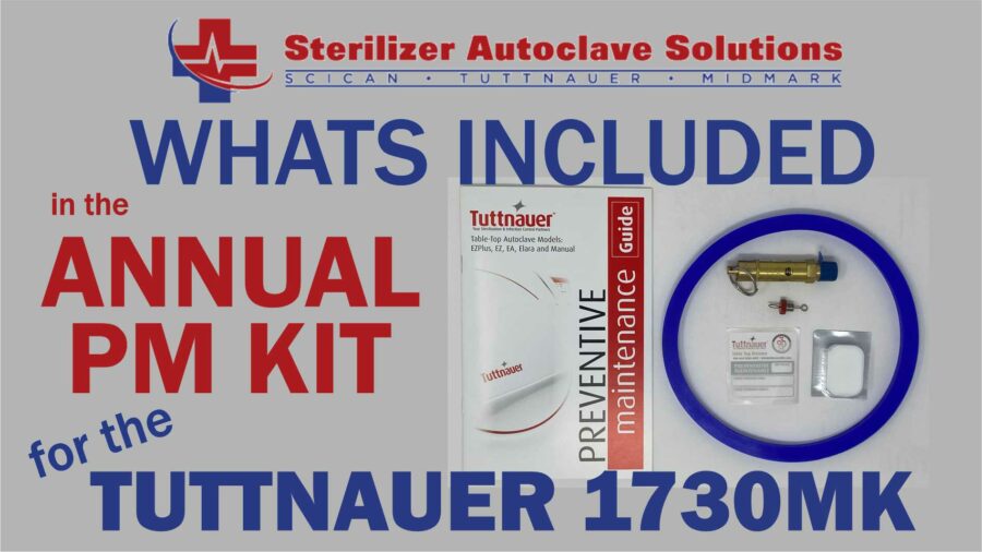 Tuttnauer 1730MK Annual Preventative Maintenance Kit - Statim USA ...