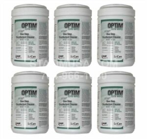 Optim 33TB 6"x 7" Wipes - Disinfectant & Cleaner - 6 Pack - FREE SHIPPING